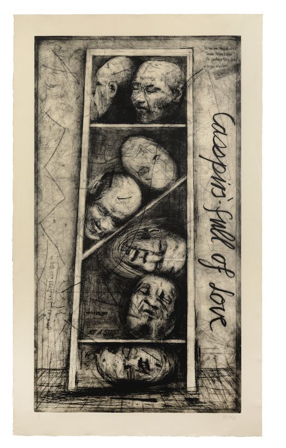 Bonhams : William Kentridge (born 1955) Casspirs Full of Love, 1989 ...