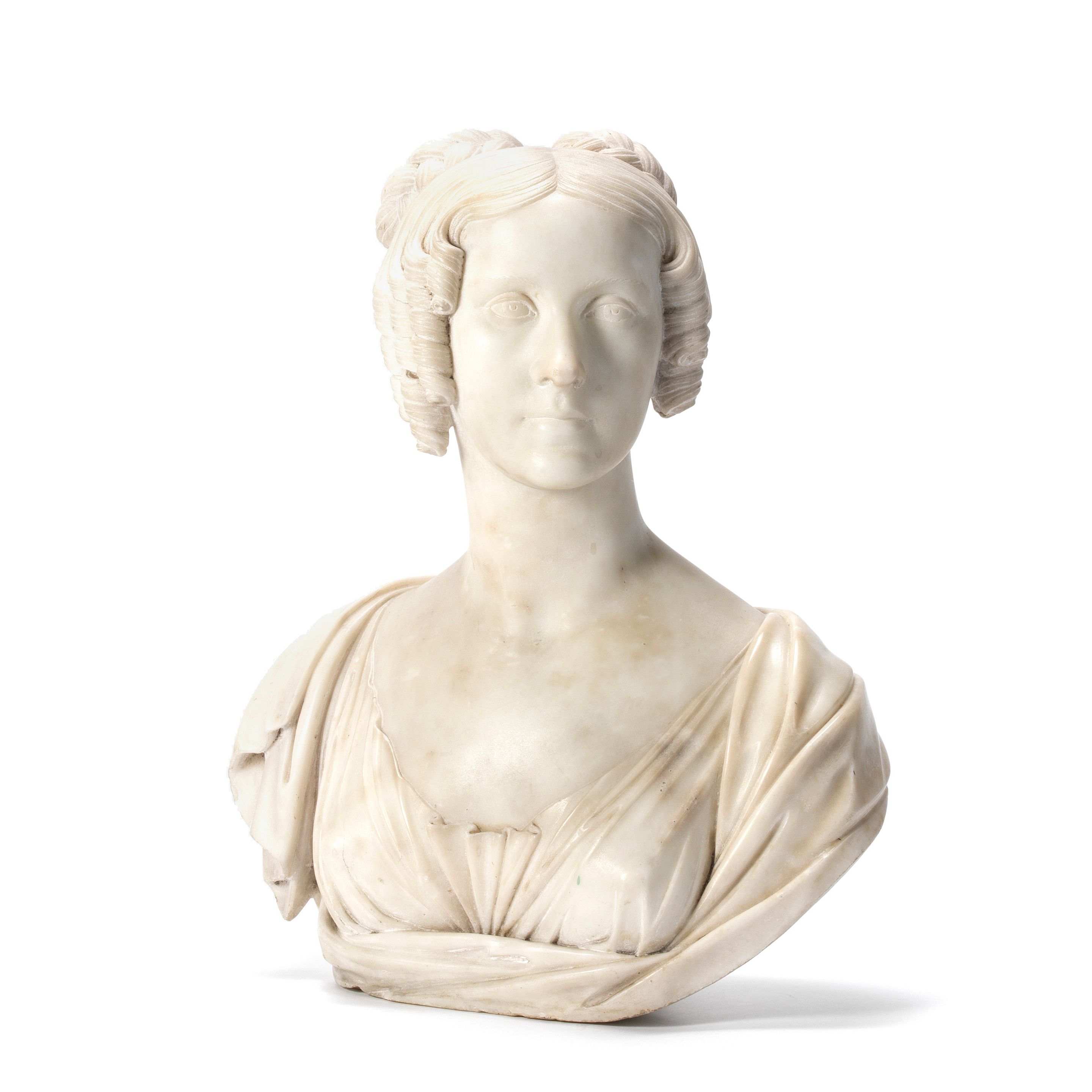 Bonhams : An Italian 19th century carved white statuary marble bust ...