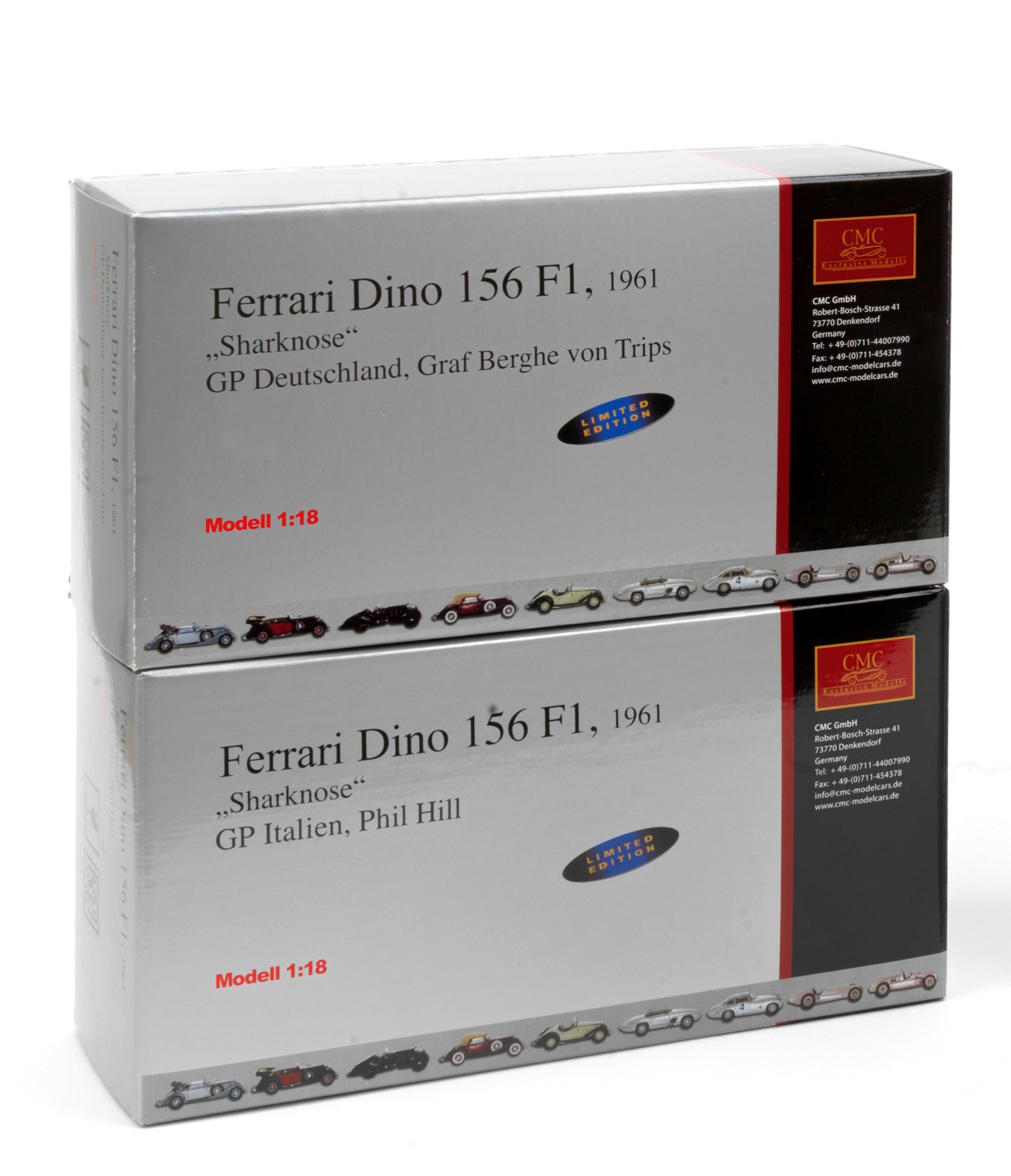 Bonhams Cars : Two boxed 1:18 scale 1961 Ferrari Dino 156 'Sharknose ...