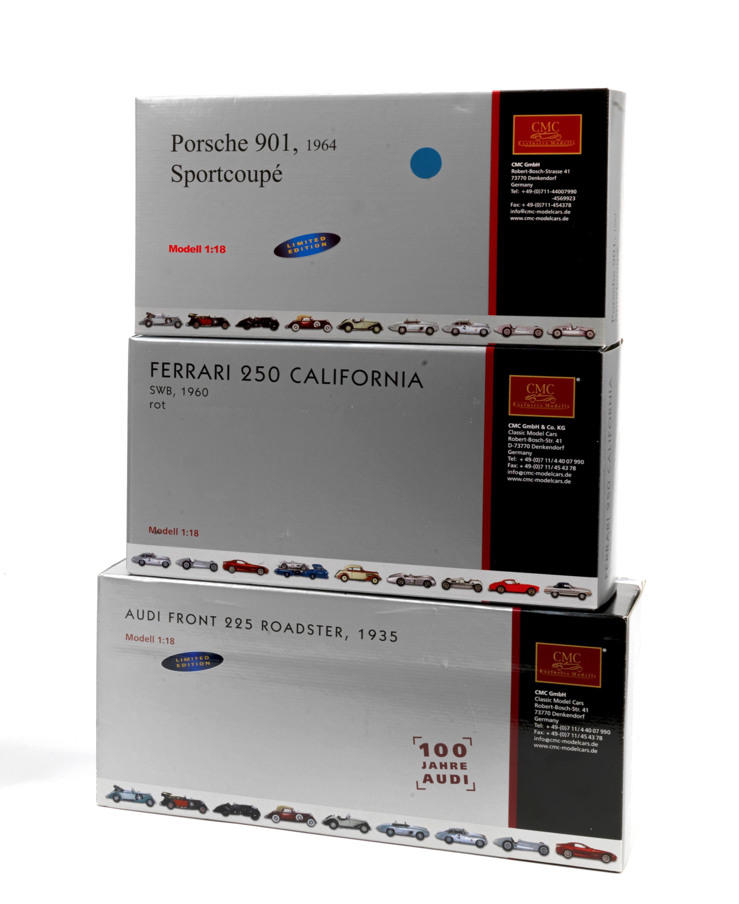 Bonhams Cars Three Boxed 118 Scale Models By Cmc Models Of Germany