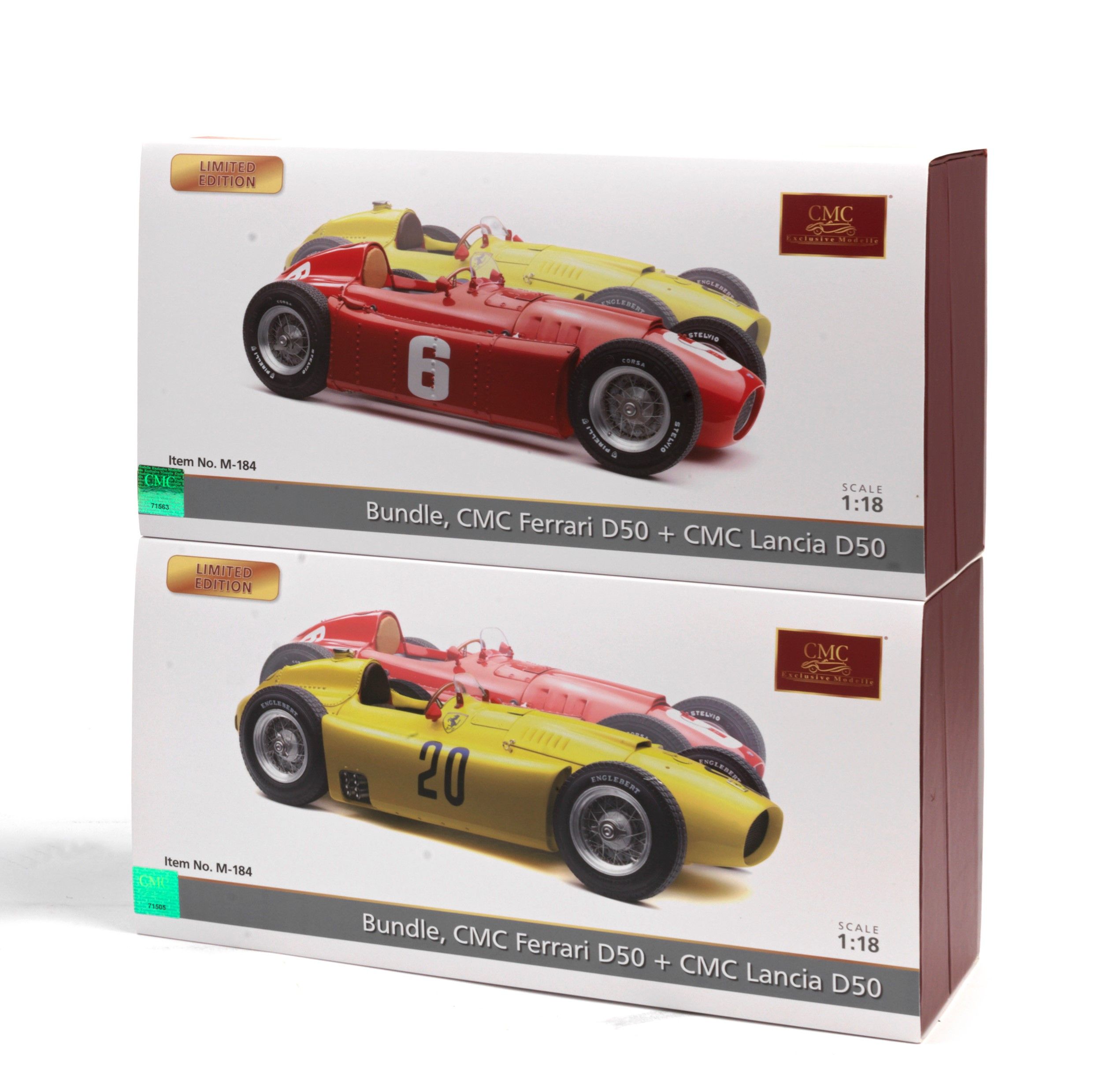 Bonhams Cars : Two boxed 1:18 scale 1955 Lancia D50 and 1956 Ferrari ...
