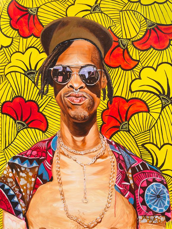 Bonhams : Otis Kwame Kye Quaicoe (Ghanaian, born 1990) Portrait of ...