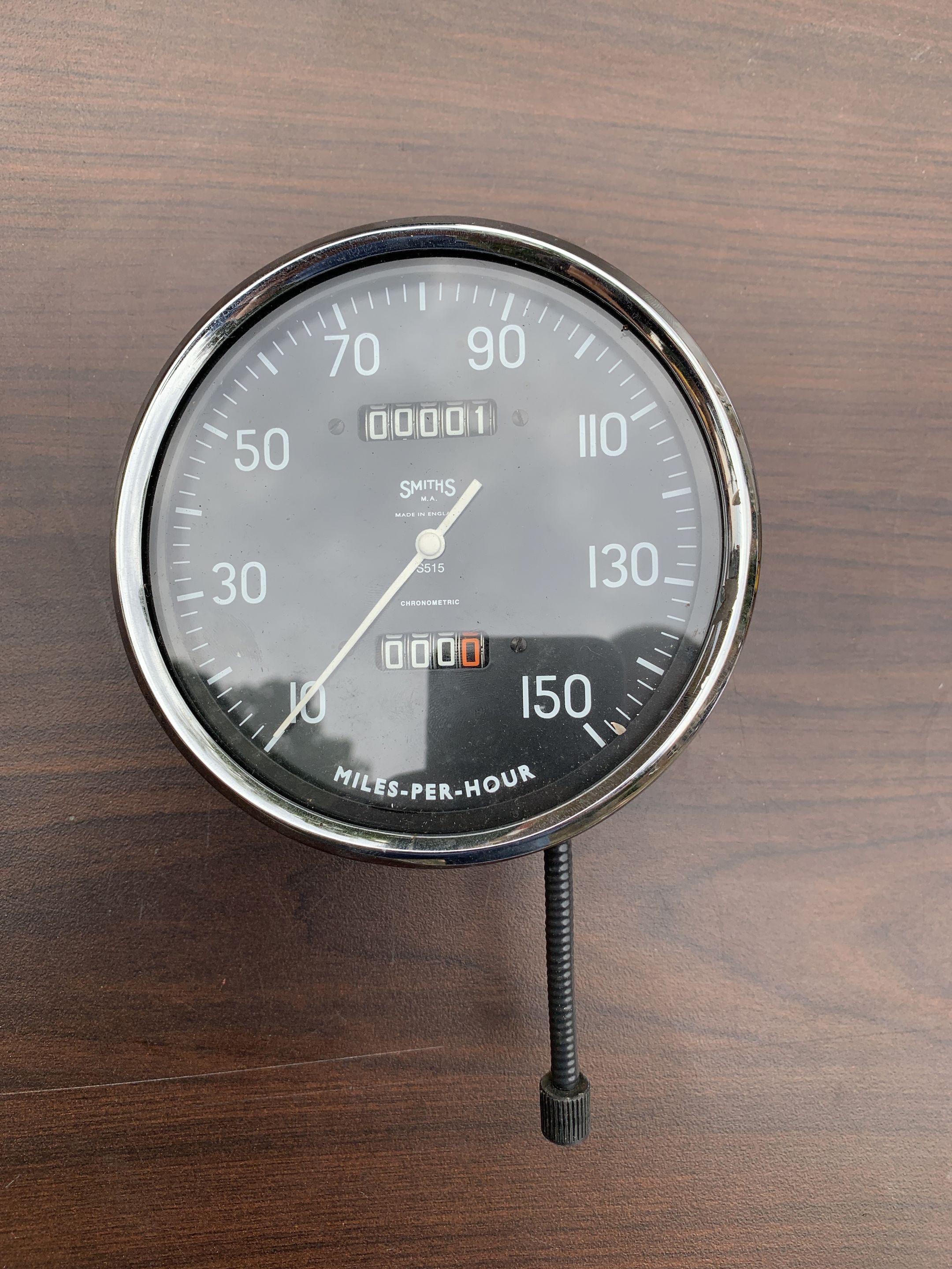 Bonhams Cars : A Smiths 5 inch Vincent type 150mph speedometer