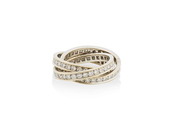 Bonhams Cornette de Saint Cyr : CARTIER: BAGUE DIAMANTS, "TRINITY"