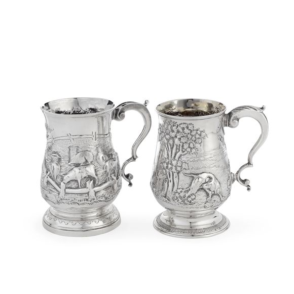 Bonhams : Two George III silver tankards Peter and Ann Bateman, London ...