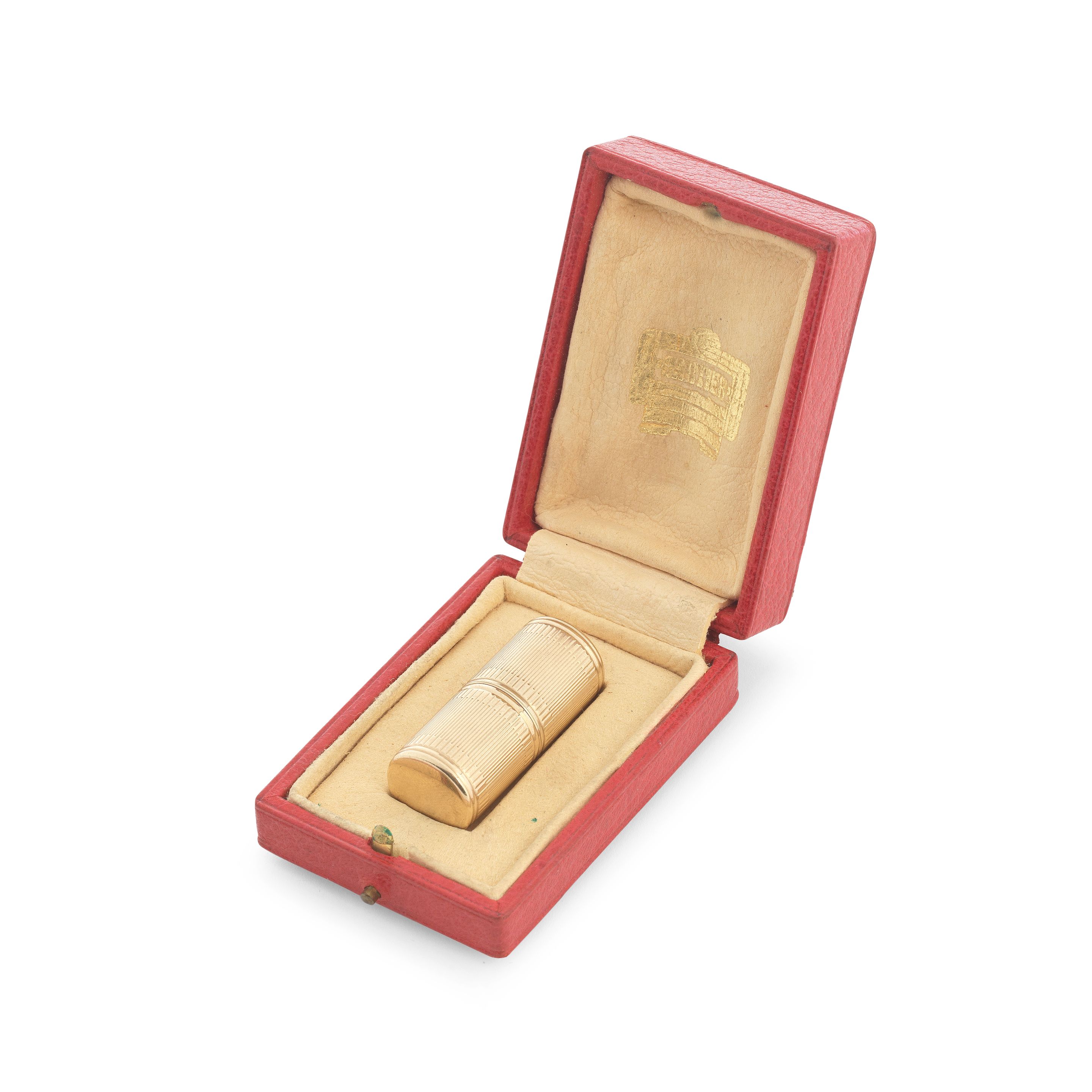 Bonhams : CARTIER an Art Deco 9 carat gold 'Tom Thumb' purse lighter ...