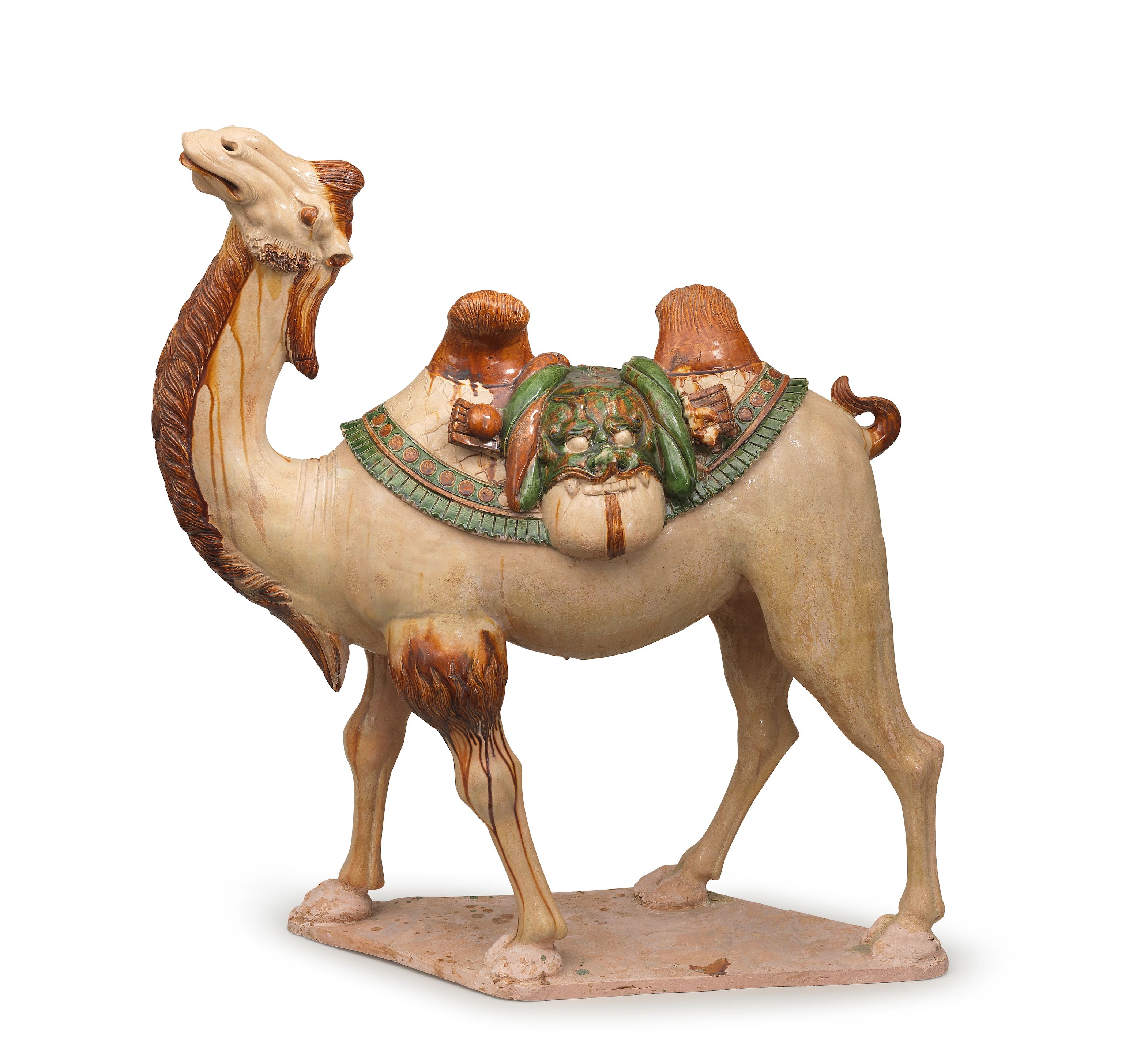 Bonhams : AN EXCEPTIONALLY RARE AND LARGE SANCAI-GLAZED POTTERY MODEL ...