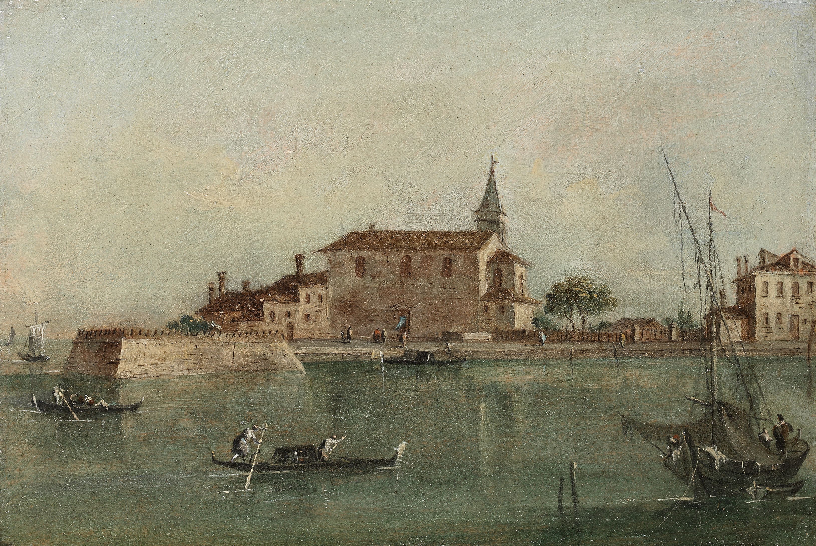 Bonhams : Francesco Guardi (Venice 1712-1793) A view of Isola di ...