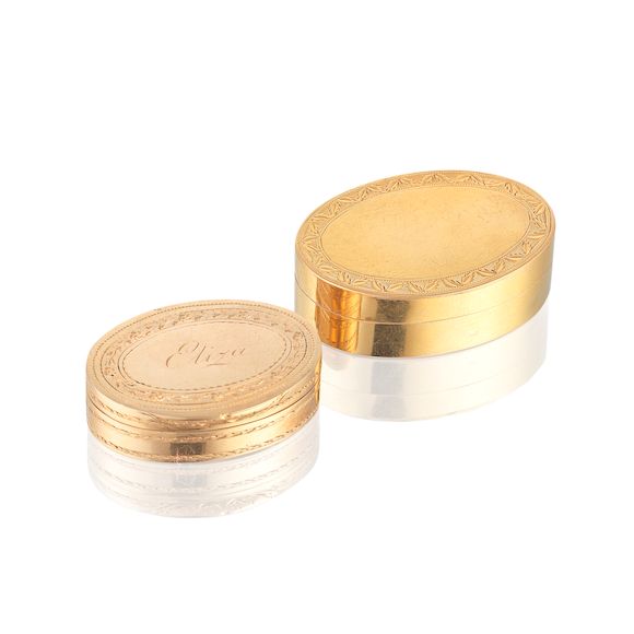 Bonhams : A George III 18 carat gold vinaigrette, Thomas Blake, London ...