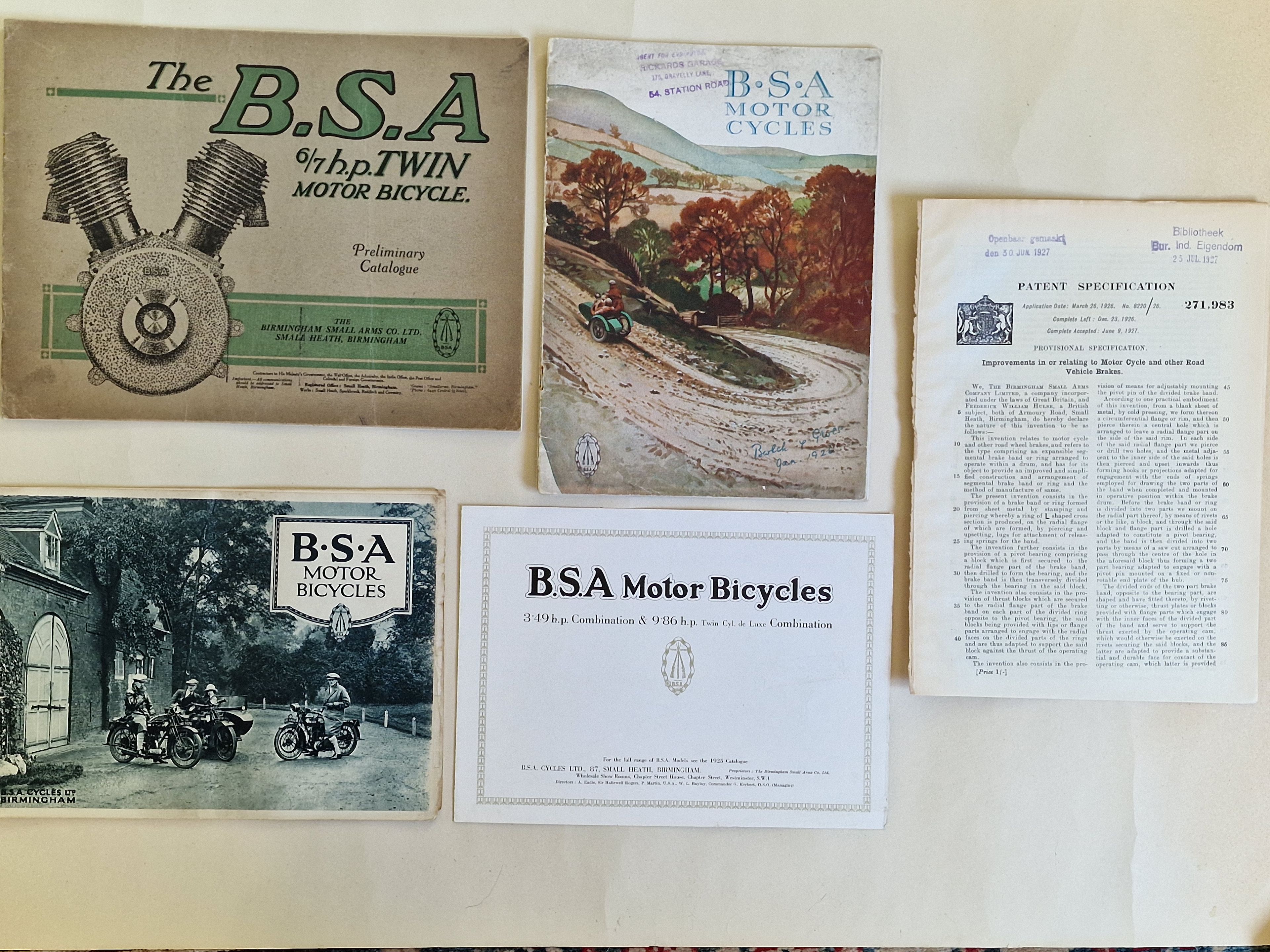 Bonhams Cars : A selection of BSA catalogues and brochures from 1919 ...