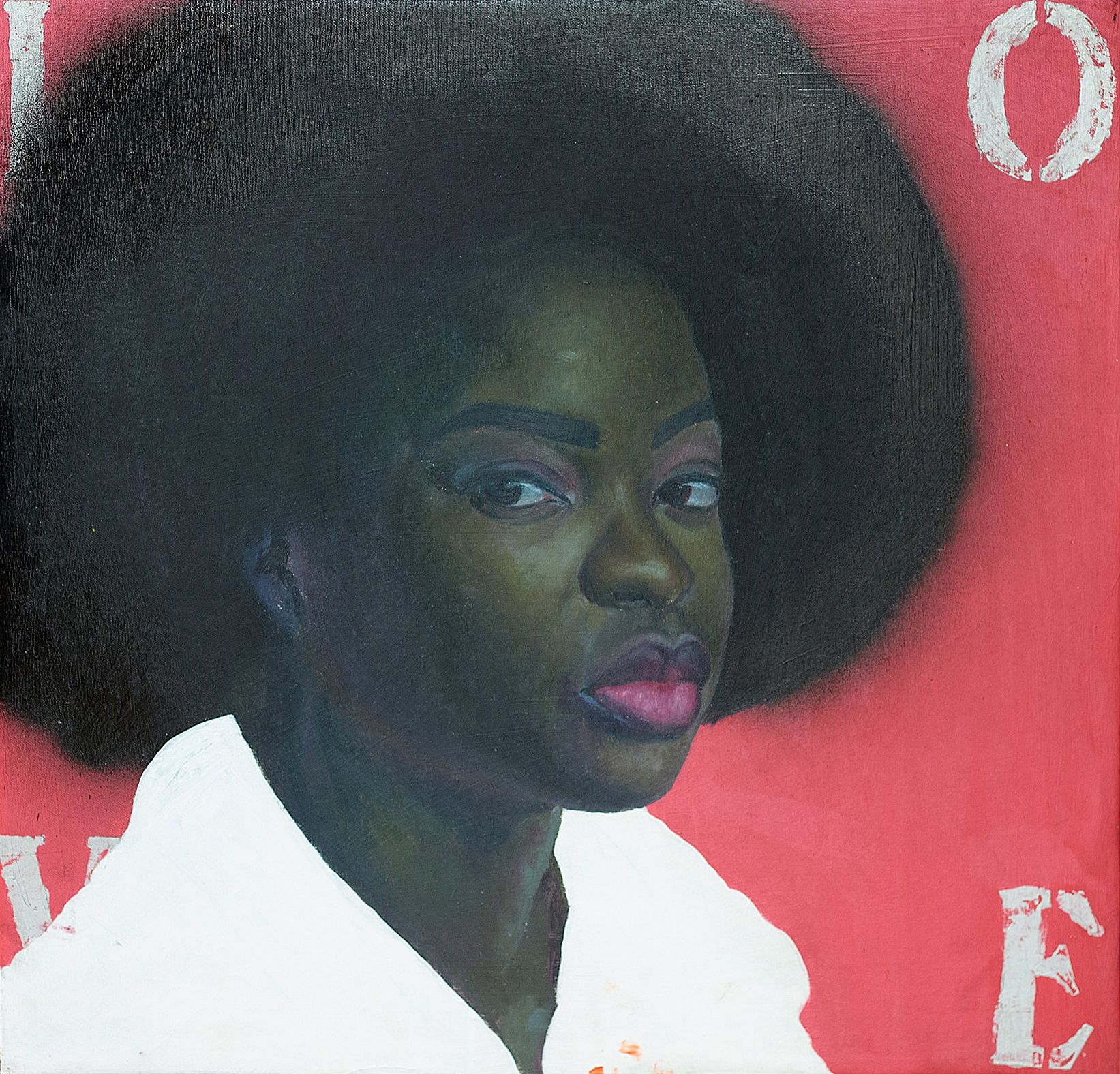 Bonhams : Godwin Oluwole Omofemi (Nigerian, born 1988) Love (unframed)