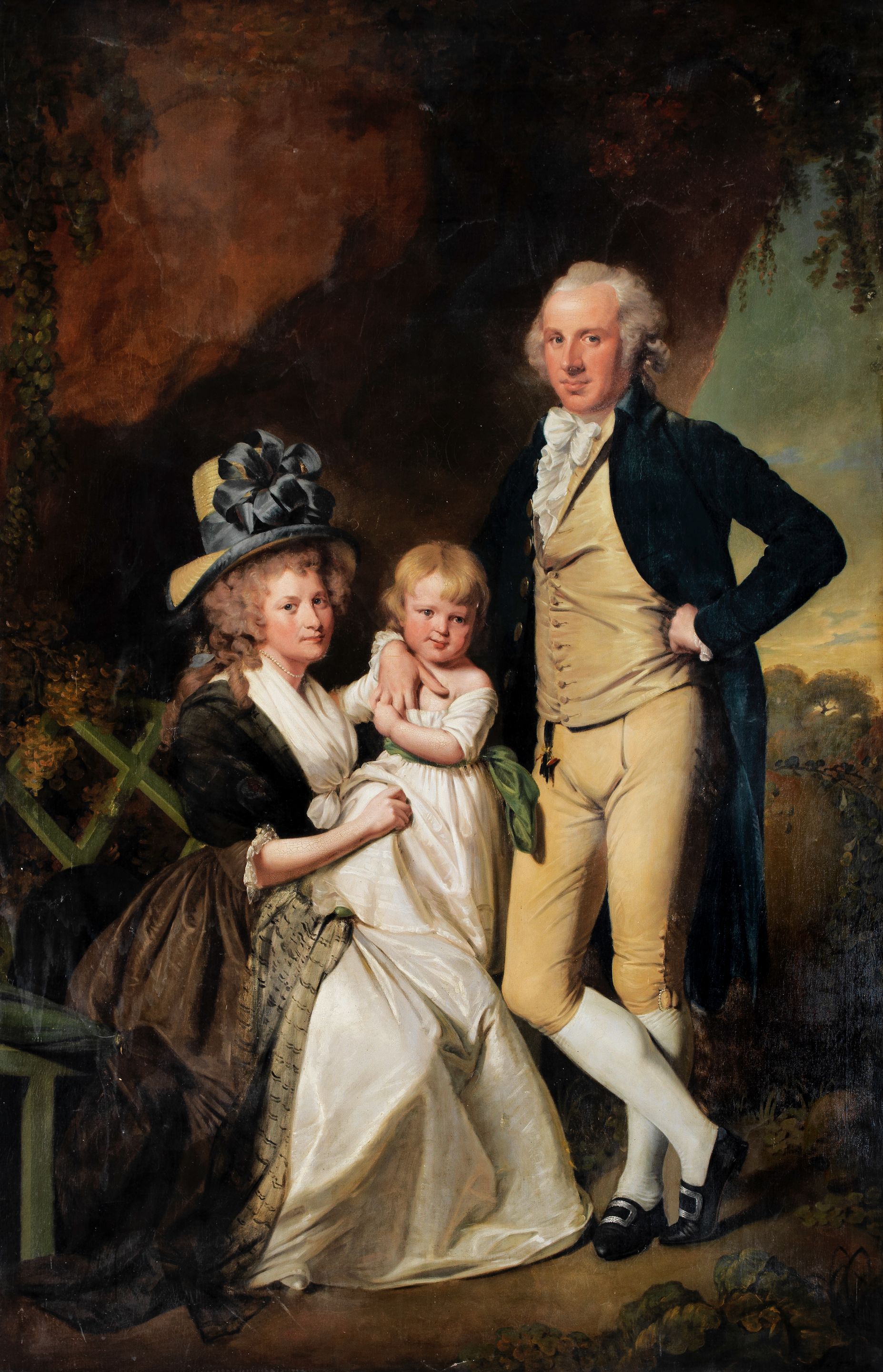 Bonhams : Studio of Joseph Wright of Derby (British, 1734-1797) Group portrait of Richard ...