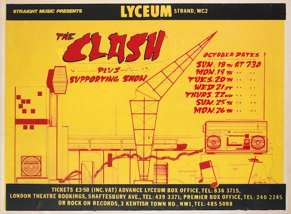 Bonhams : The Clash: A Promotional Poster For 'The Clash Live At The ...