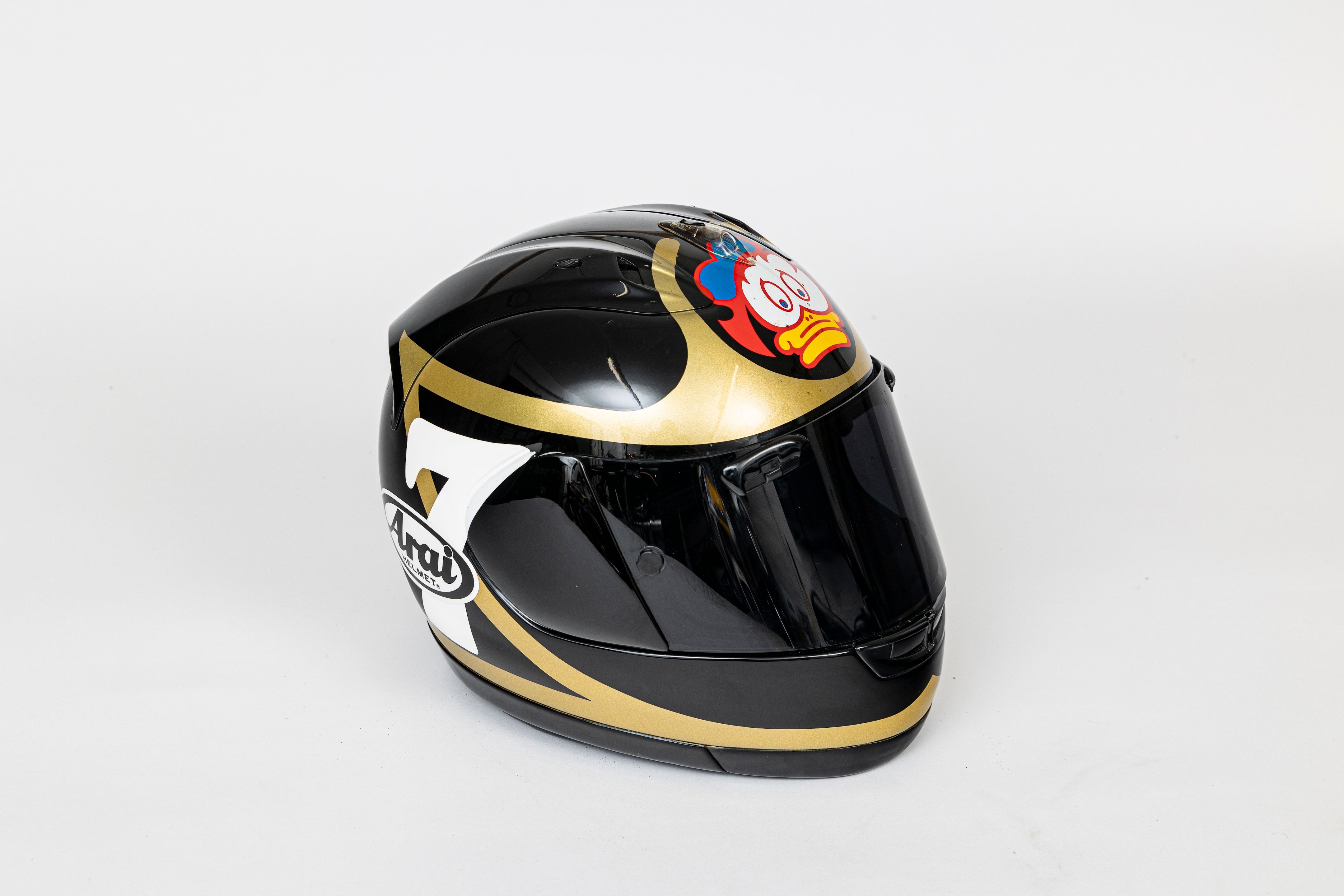 Bonhams Cars : A Barry Sheene race worn Arai helmet ((2))