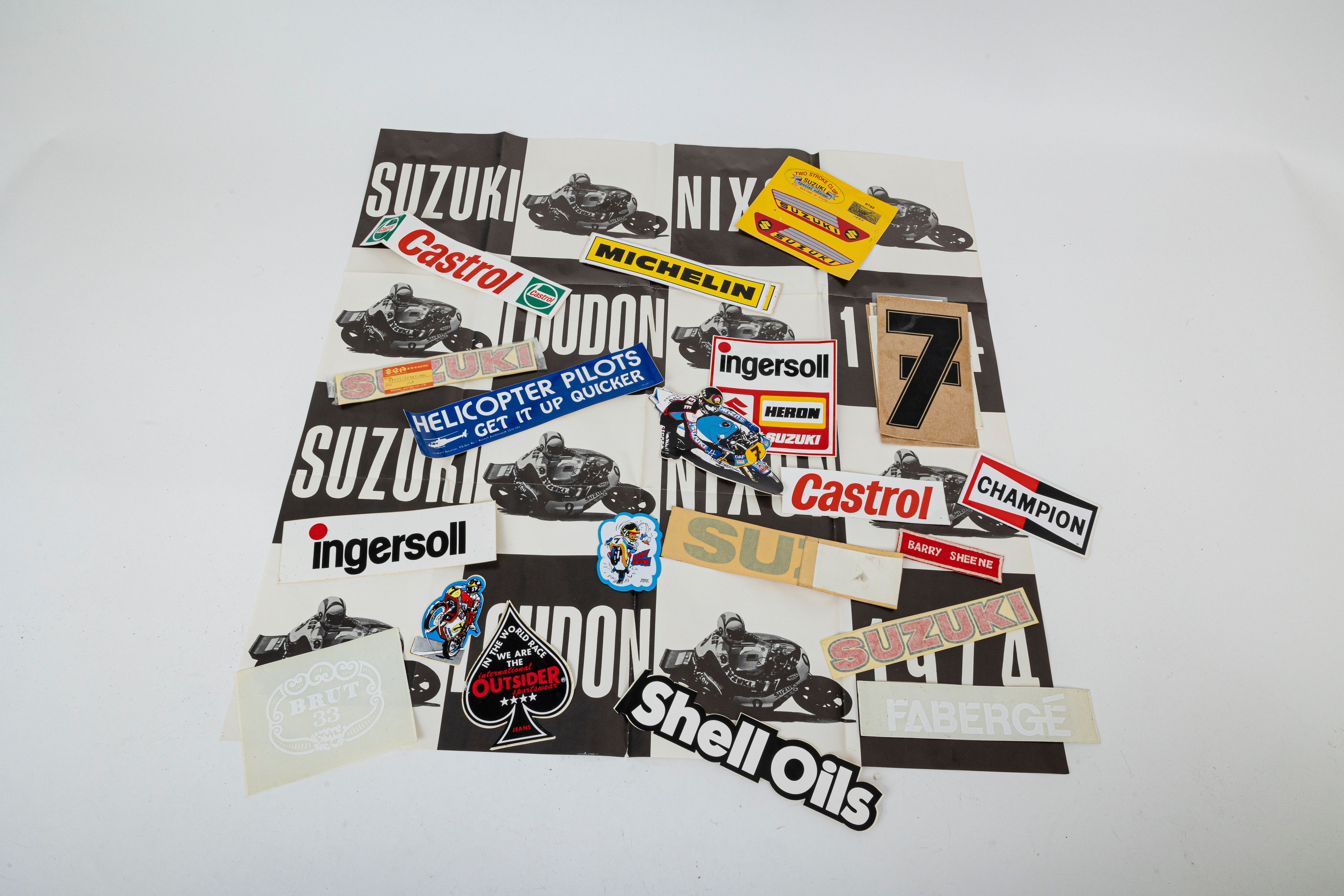 Bonhams Cars : A quantity of assorted original stickers ((Qty))