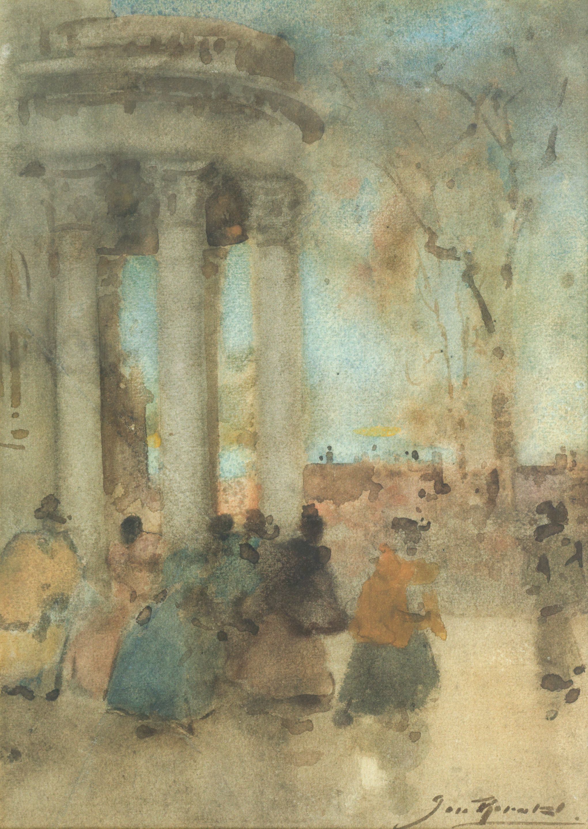 Bonhams : James Watterston Herald (Scottish, 1859-1914) The Portico 35. ...