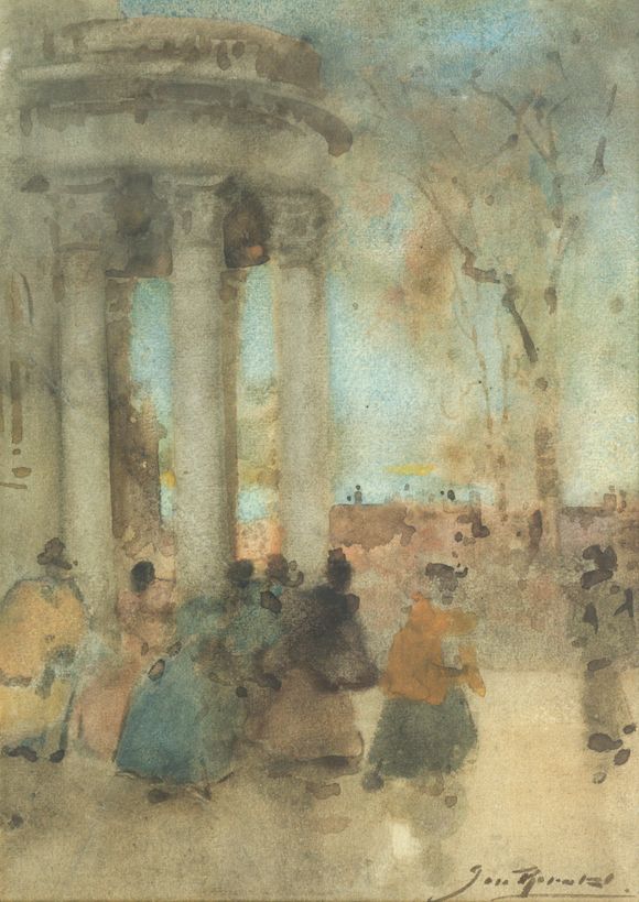 Bonhams : James Watterston Herald (Scottish, 1859-1914) The Portico 35. ...