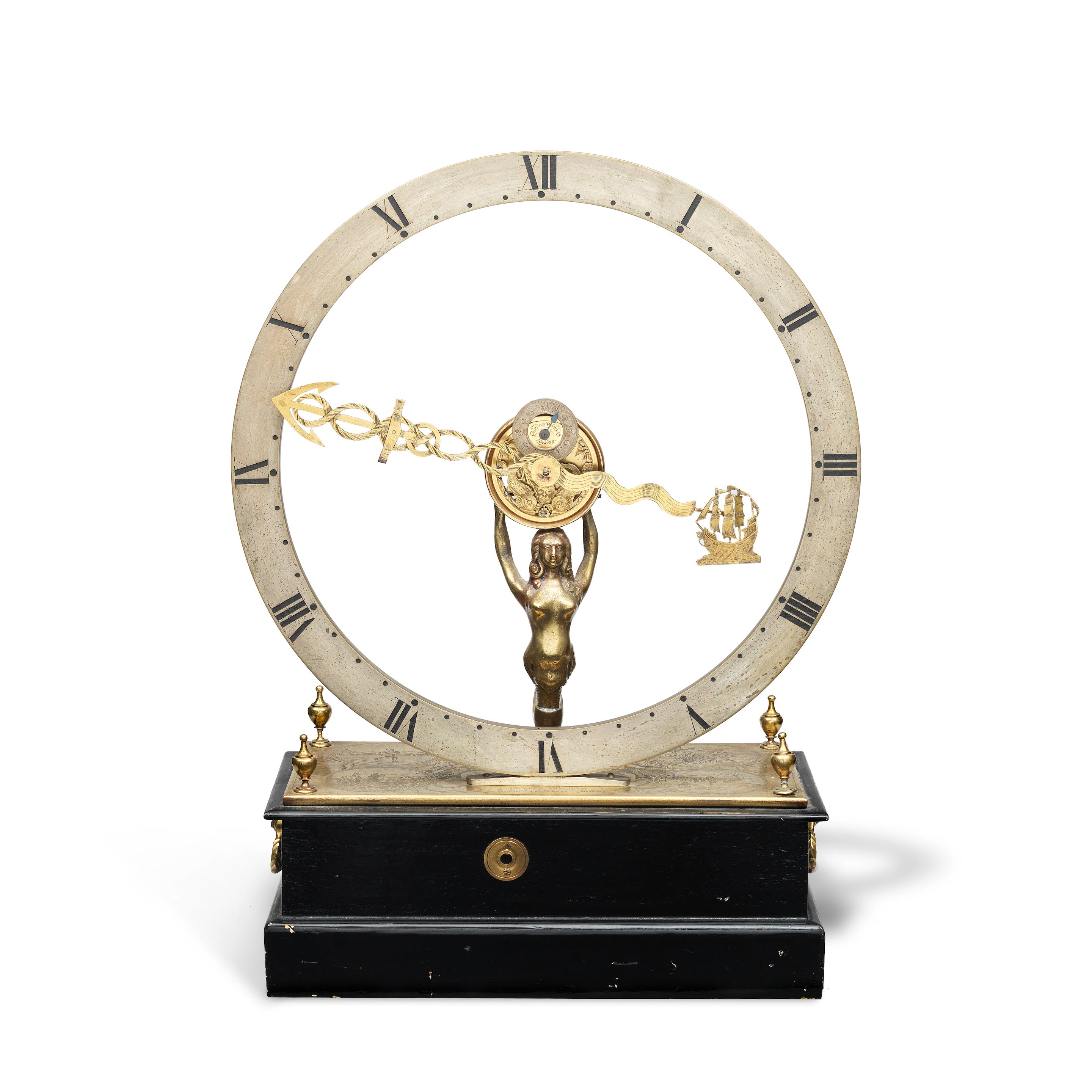 Bonhams : A very rare early 20th century English engraved brass Mystery ...