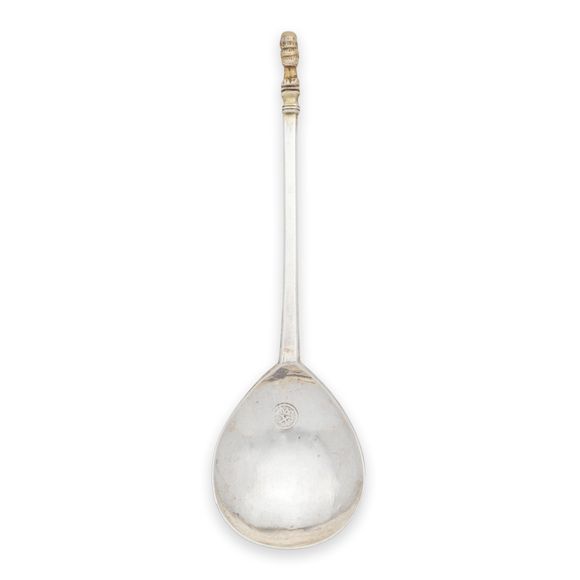 Bonhams : A 17th century provincial silver lion sejant spoon West ...
