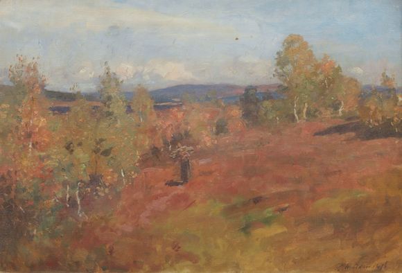 Bonhams : Patrick William Adam R.S.A. (British, 1854-1929) Autumn in ...