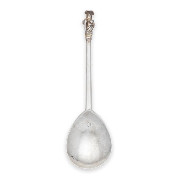 Bonhams : A James I silver Apostle spoon, Saint James the Greater maker ...