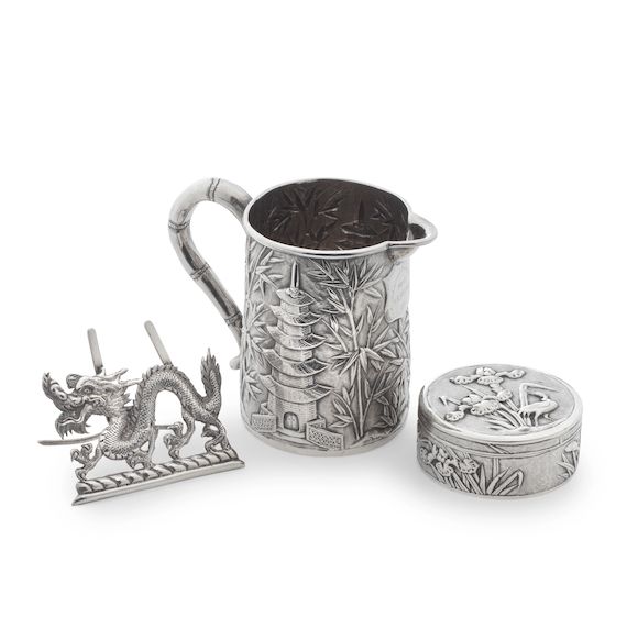 Bonhams : A collection of Chinese Export silver Wang Hing, Hong Kong ...