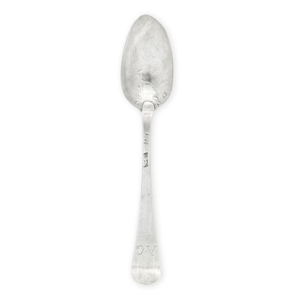 Bonhams : A George III silver 'hen and chicks' picture-back teaspoon ...