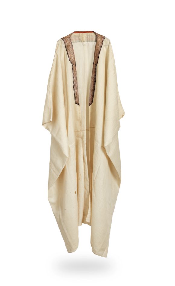 Bonhams : A gilt-silver thread and silk-embroidered wool robe (thawb ...
