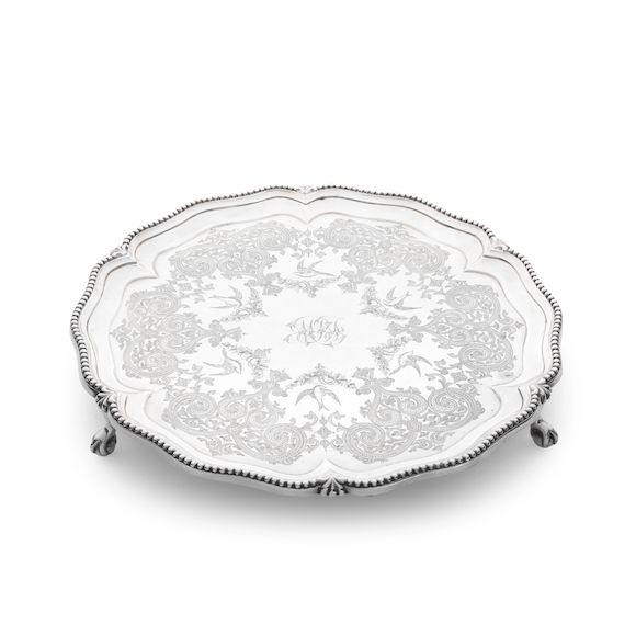 Bonhams : A Victorian silver salver William Smily, London 1864, also ...