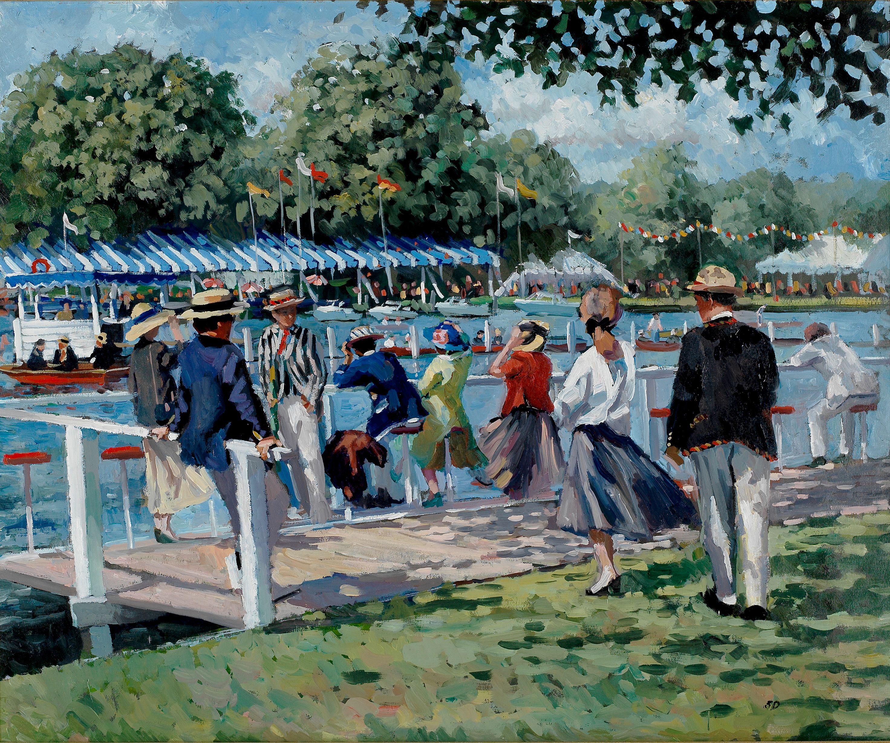 Bonhams : Sherree Valentine Daines (British, born 1959) Watching the ...