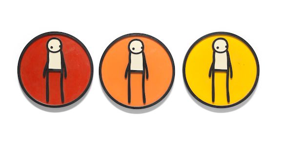 Bonhams : Stik (born 1979) Plaque (Red), Plaque (Orange), Plaque ...
