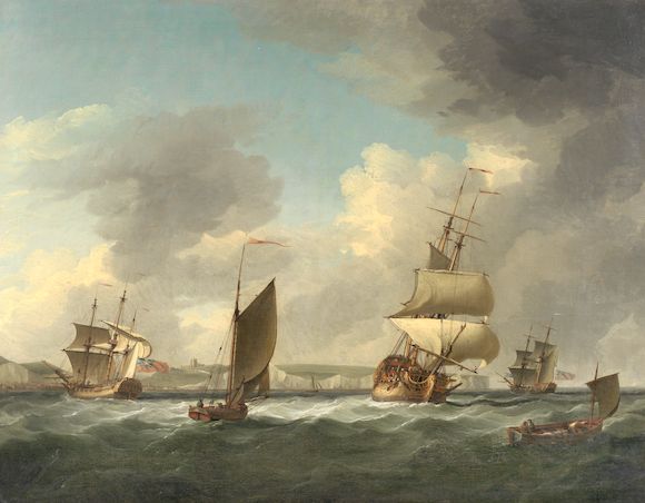 Bonhams : Charles Brooking (London 1723-1759) A naval squadron ...
