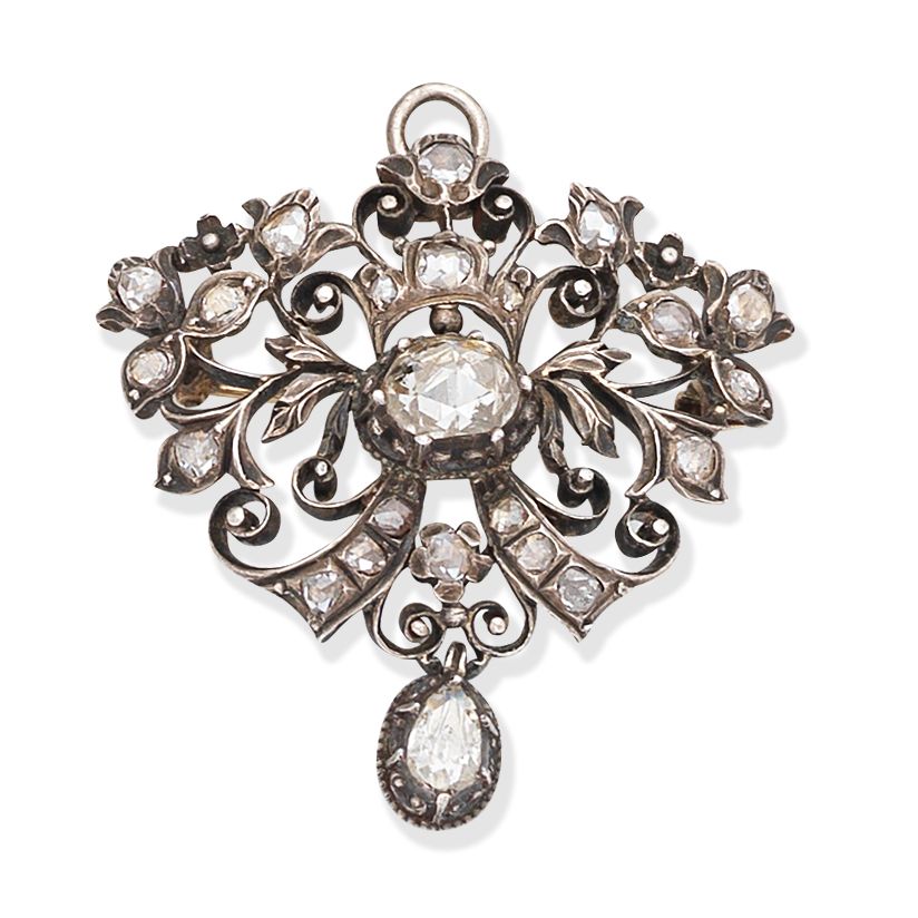 Bonhams : DIAMOND BROOCH,