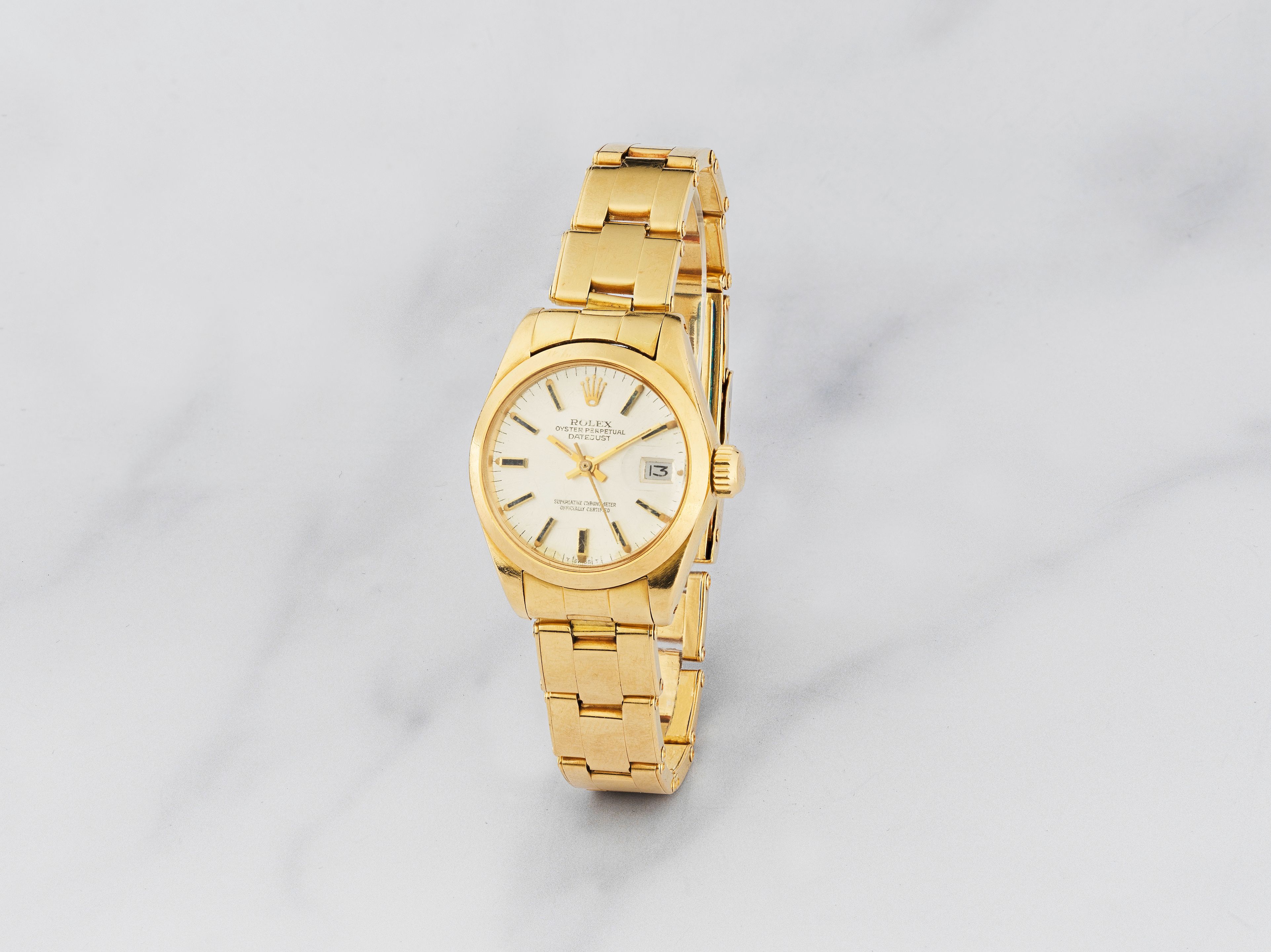 Bonhams : Rolex. Montre bracelet de dame en or jaune 18K (750) avec ...