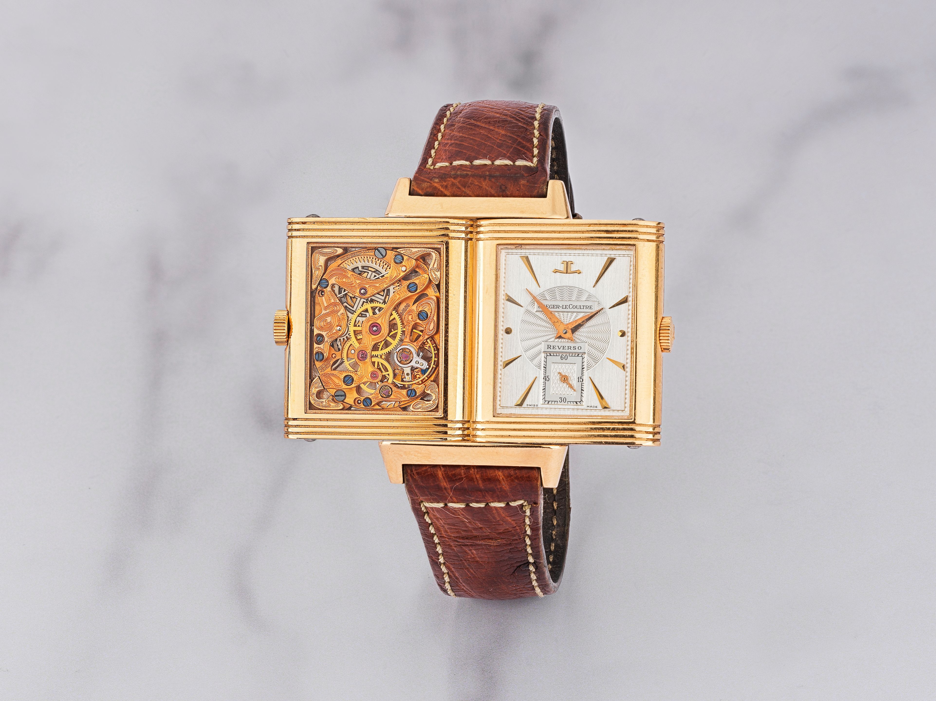 Bonhams : Jaeger-LeCoultre. Montre bracelet en or rose 18K (750 ...