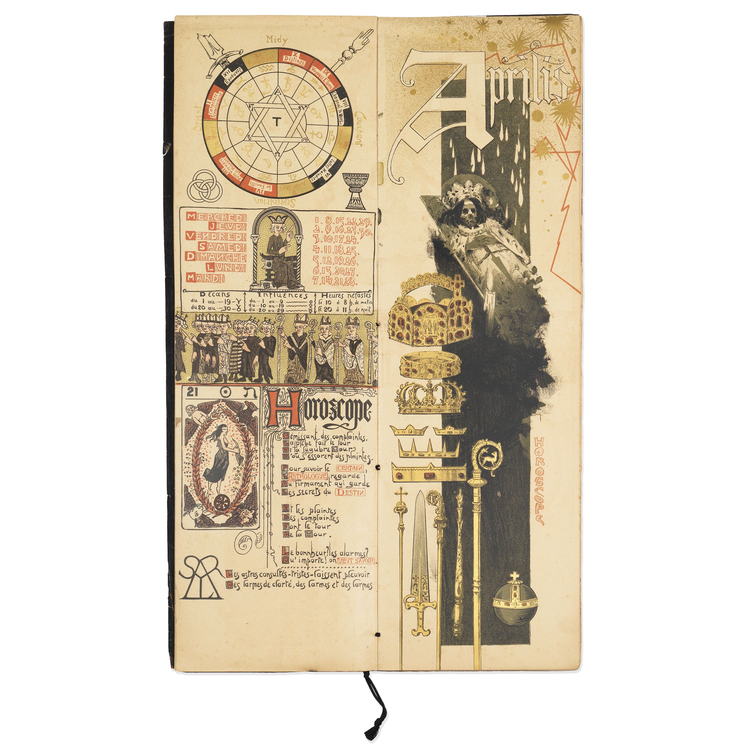 Bonhams : ORAZI (MANUEL) AND AUSTIN DE CROZE Calendrier magique, Paris ...