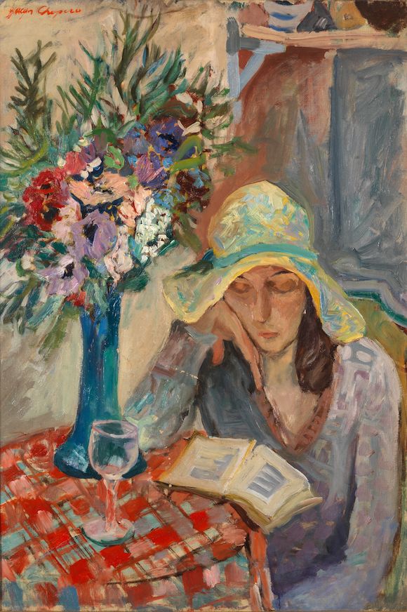 Bonhams : Jacques Chapiro (Latvian/French, 1887-1972) Interior with a ...