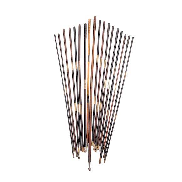 Bonhams : Eleven Brass-Mounted Three-Piece Cleaning Rods, And Seven Two ...