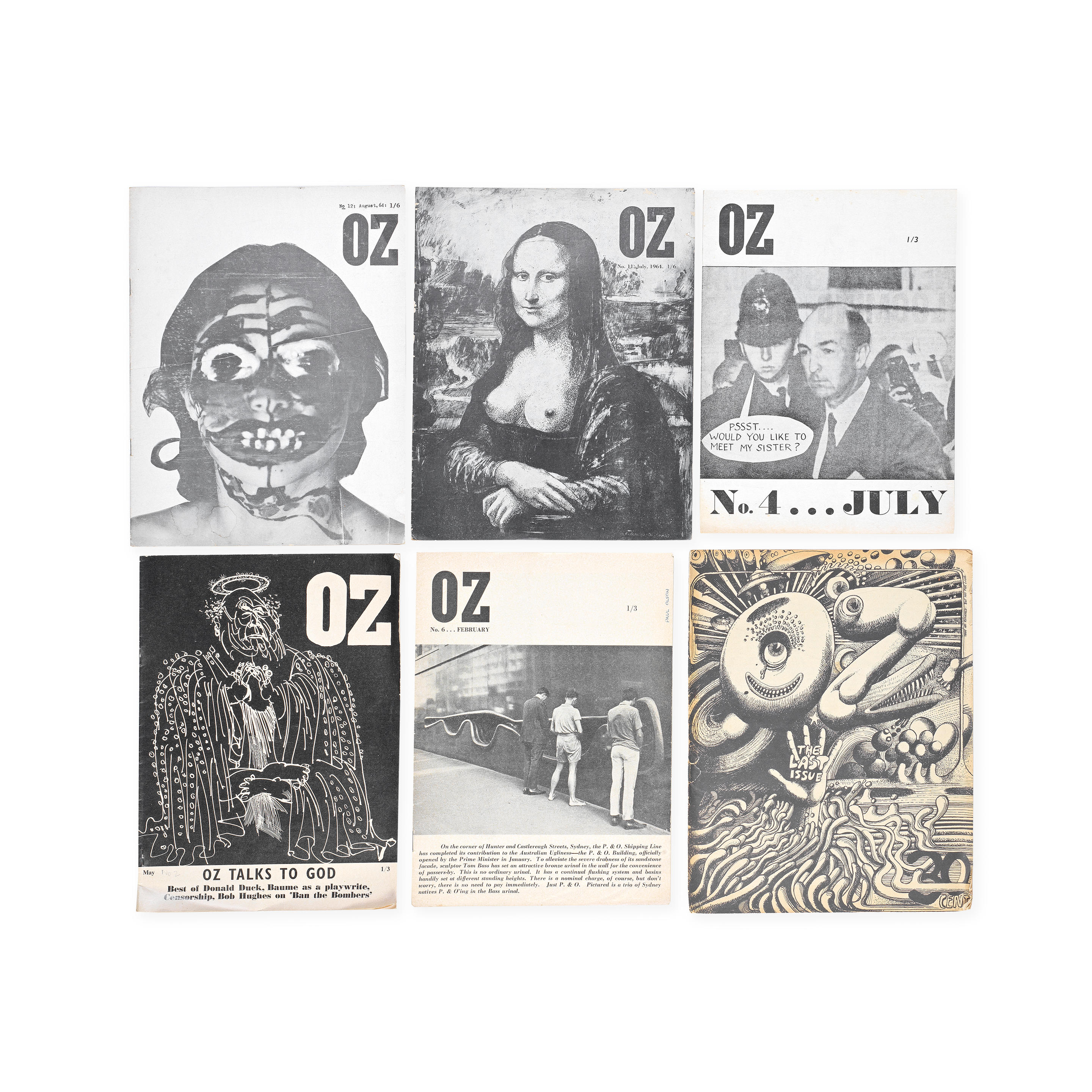 Bonhams : OZ MAGAZINE - AUSTRALIA Oz Magazine, SYDNEY EDITION, issues 2 ...