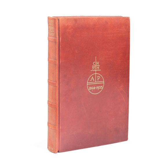 Bonhams : ASHENDENE PRESS HORNBY (C.St.J.) A Descriptive Bibliography ...