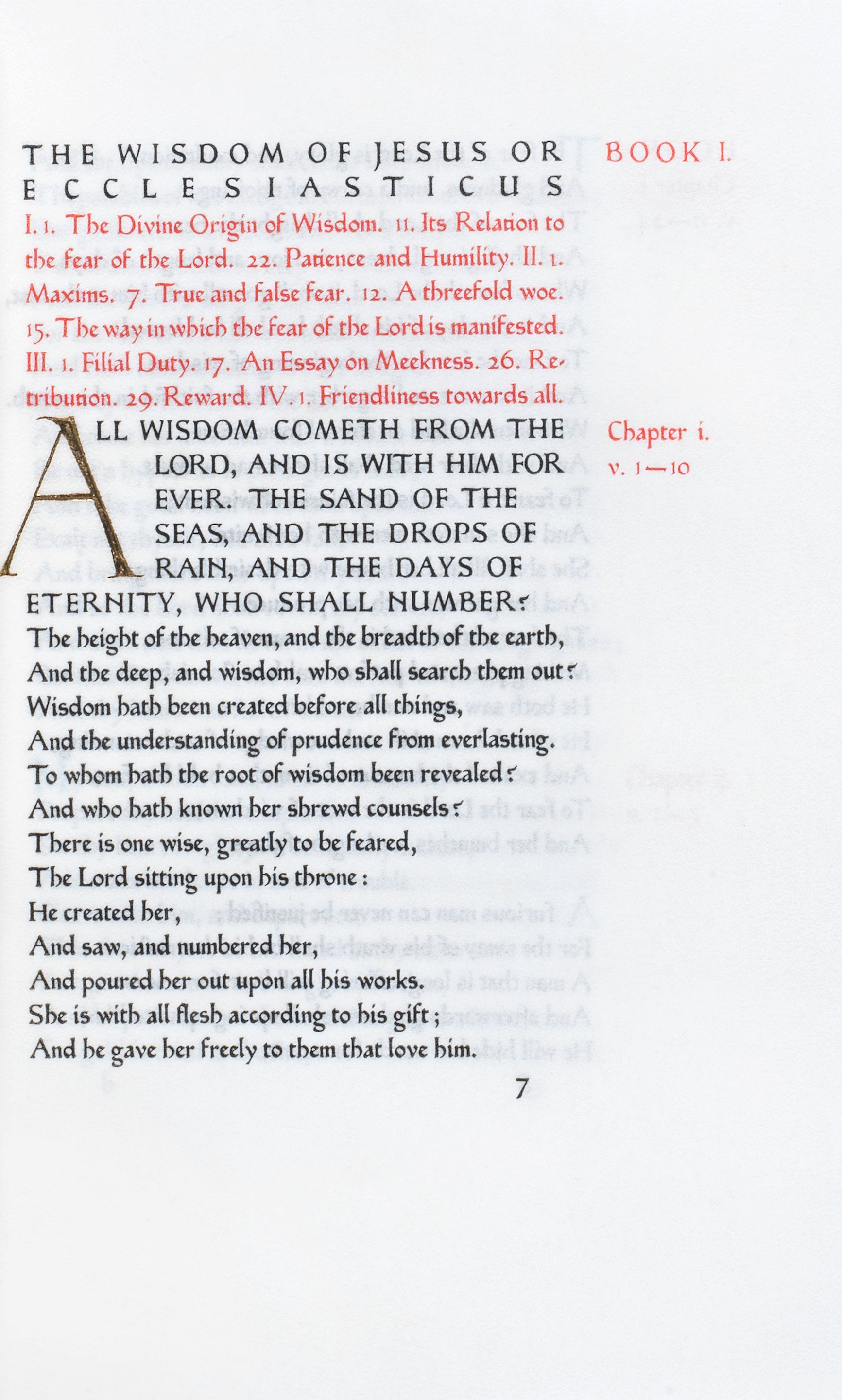 Bonhams : ASHENDENE PRESS The Wisdom of Jesus, the Son of Sirach ...