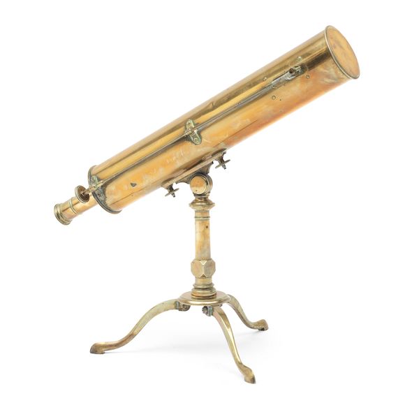 Bonhams : A George III brass reflecting telescope Made by Charles Lincoln