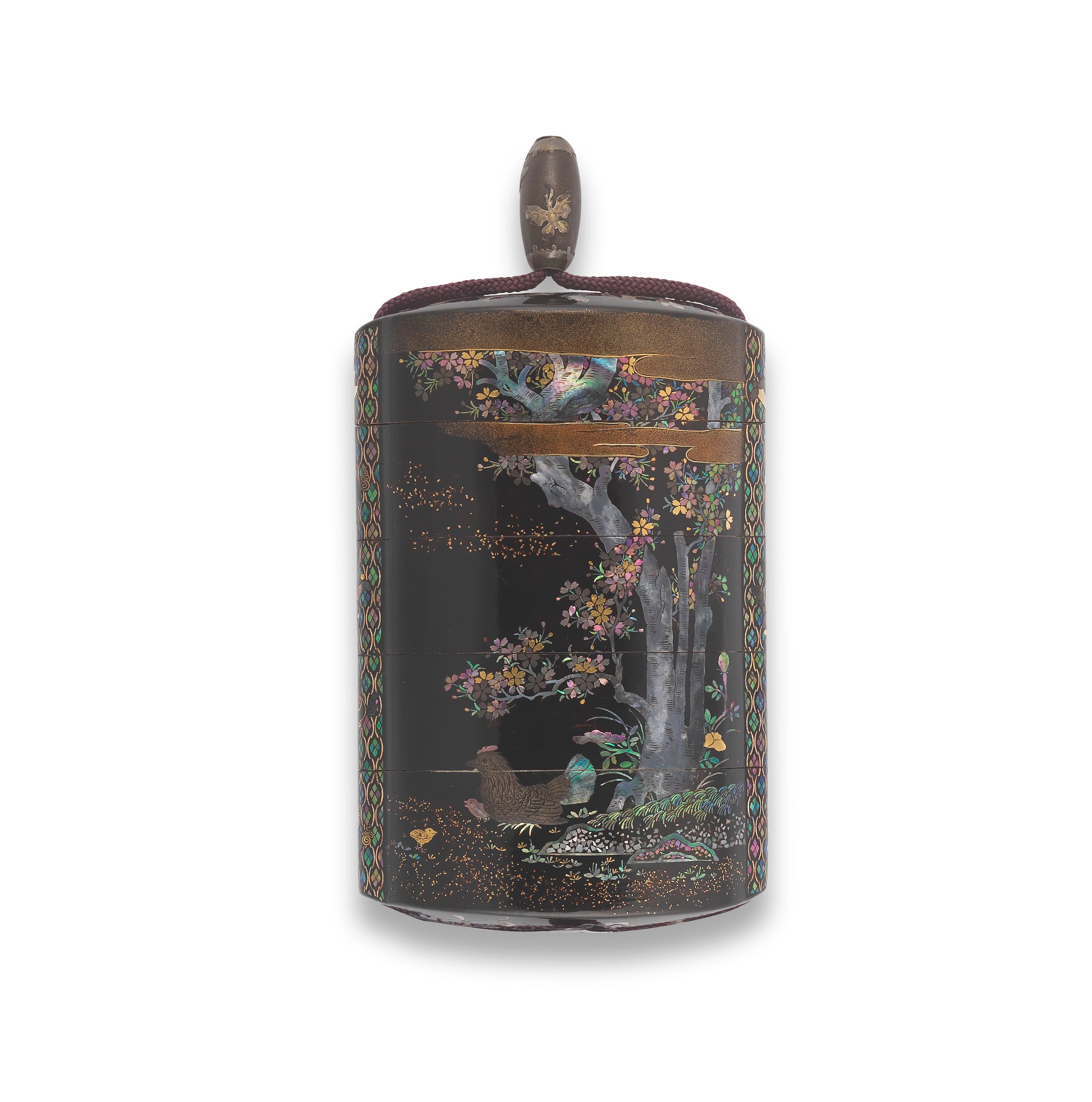 Bonhams : ANONYMOUS, SOMADA LINEAGE A Black-Lacquer and Shell-Inlaid ...