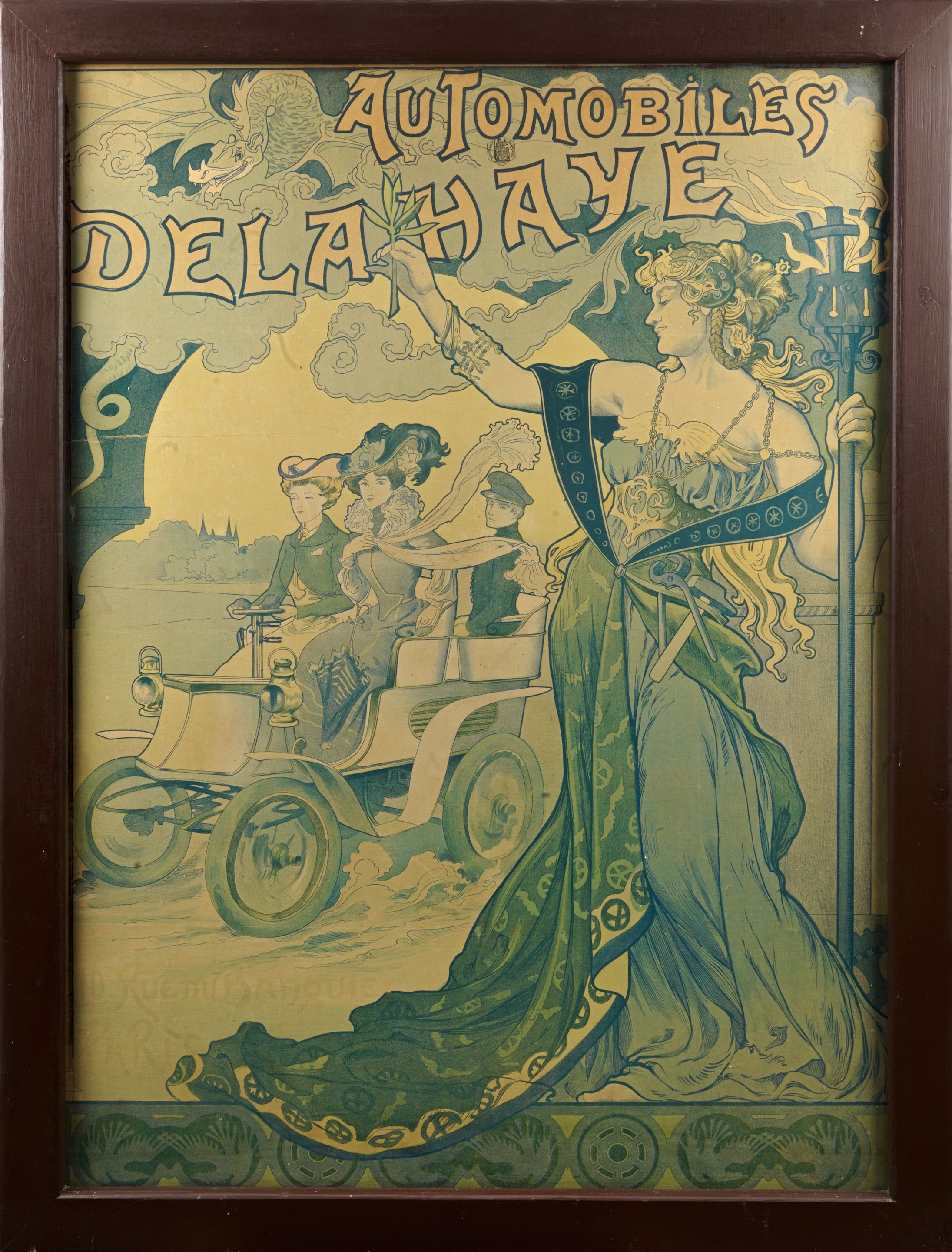 Bonhams Cars : An 'Automobiles Delahaye' advertising poster, French ...