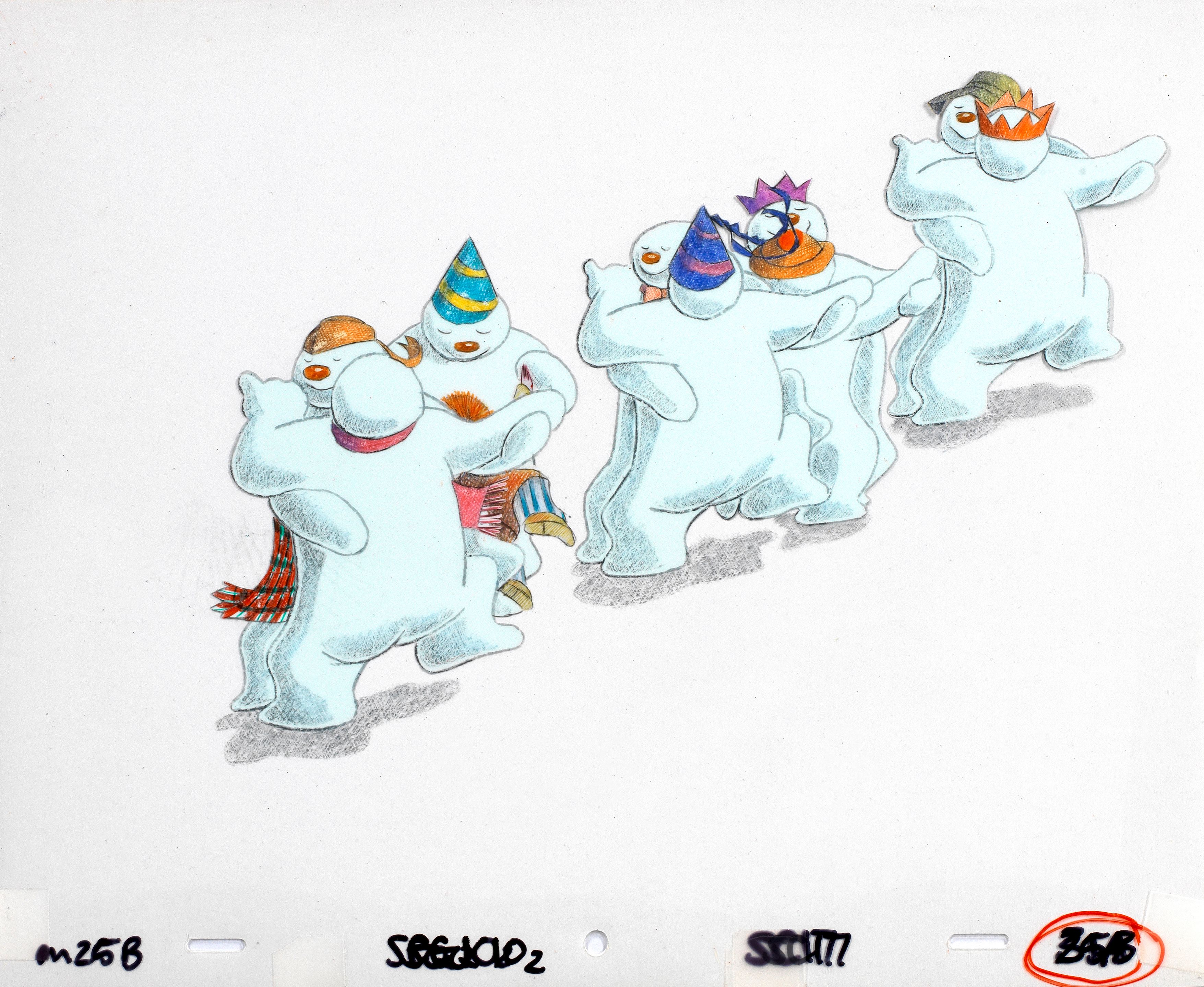 Bonhams : The Snowman An Original Animation Cel of The Snowmen Party ...