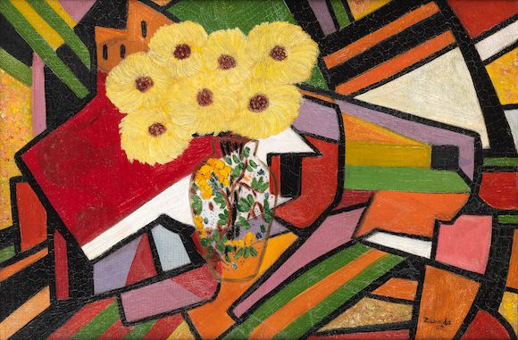 Bonhams : Zubeida Agha (Pakistani, 1922-1997) Untitled (Vase in a ...