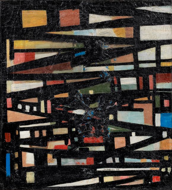 Bonhams : Zubeida Agha (Pakistani, 1922-1997) Untitled (Abstract)