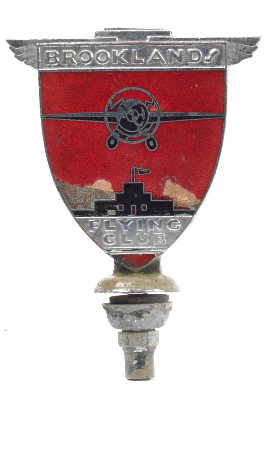 Bonhams Cars : A Brooklands Flying Club member's enamel badge, circa 1930,