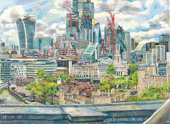 Bonhams : Melissa Scott Miller (British, born 1959) The City of London ...