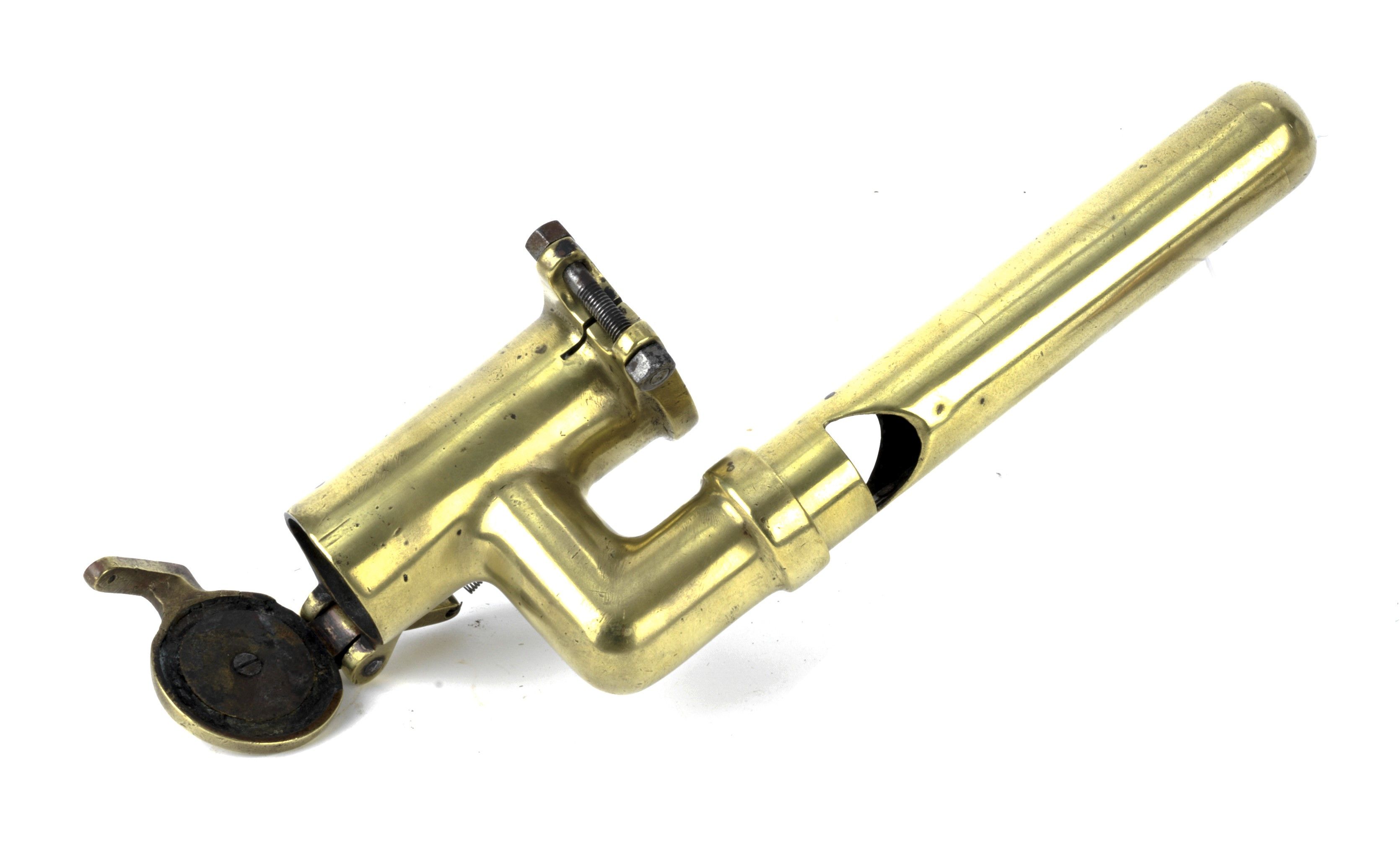 Bonhams Cars : An Edwardian brass single-tone exhaust whistle,